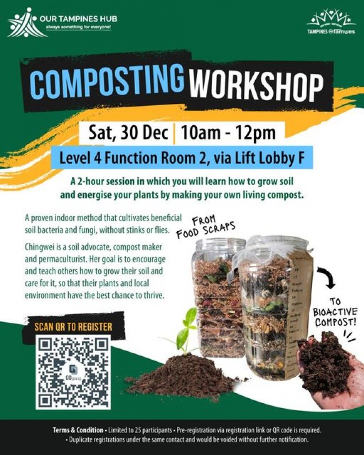 Composting Workshop @OTH | Tickikids Singapore